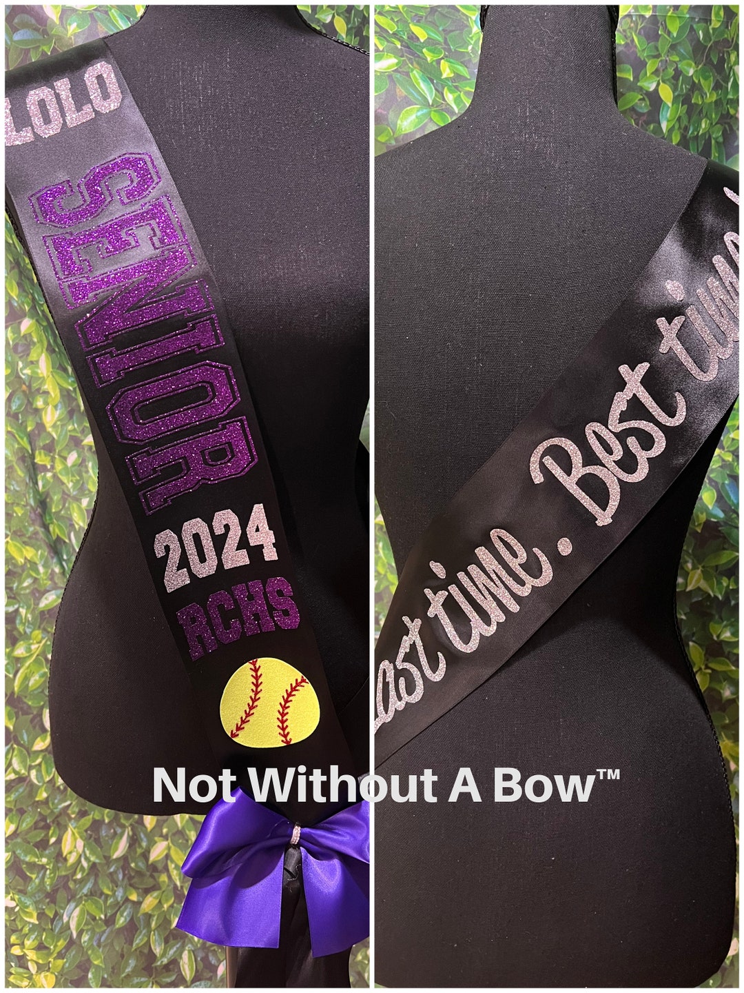 Senior Sash 2026 - Wide Sash - Customize Colors Activity | Optional Pin ...