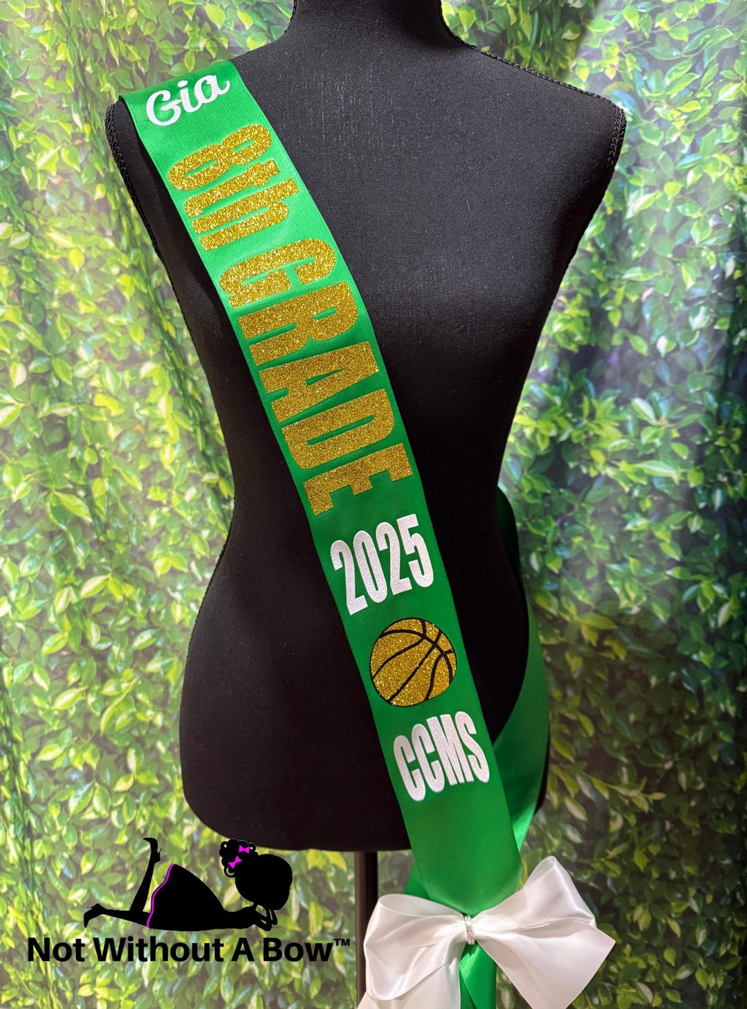 8th Grade Basketball Sash - Youth Basketball - 8th Grade Night Sash ...