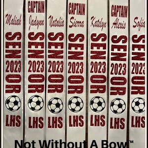 Soccer Senior Sash - Senior Sash - Senior Night Sash - Soccer Sash ...