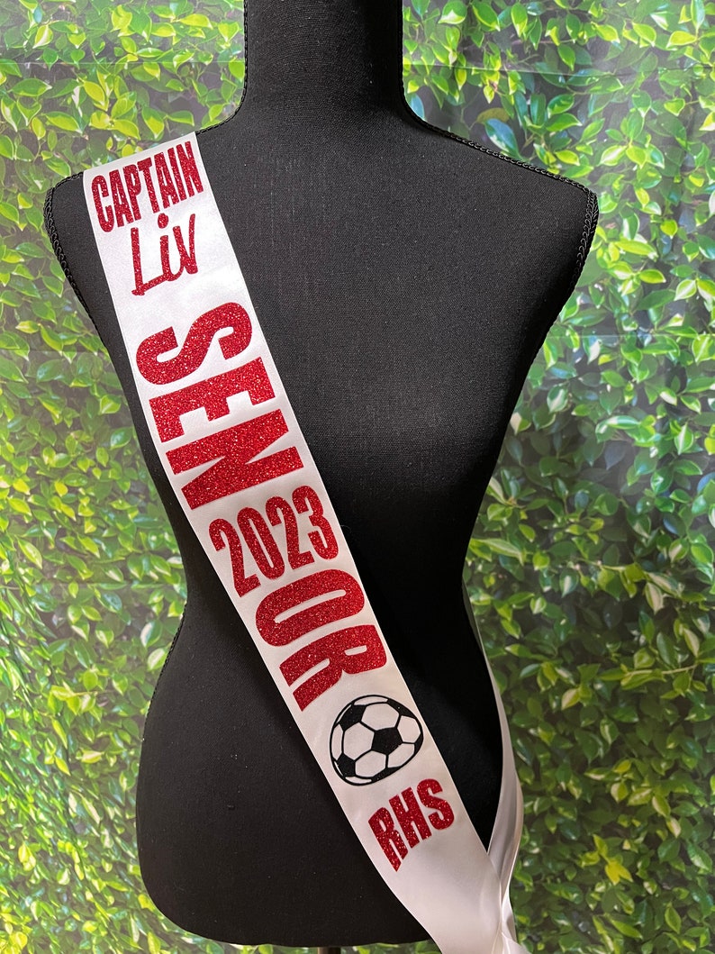 Soccer Senior Sash - Senior Sash - Senior Night Sash - Soccer Sash ...