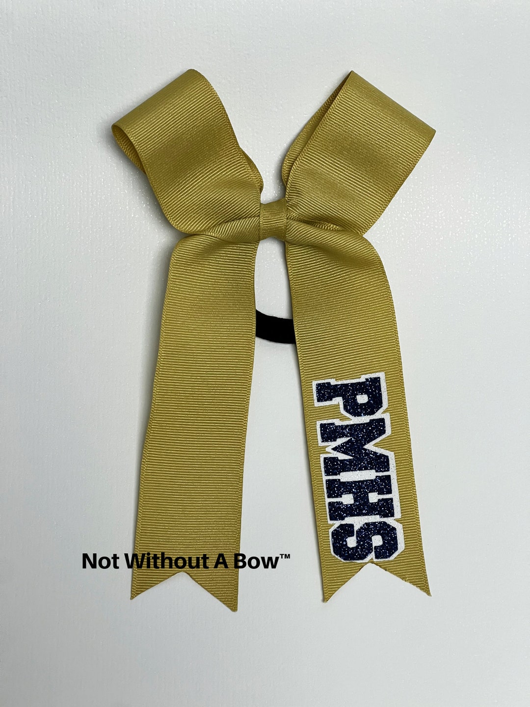 College Style Cheer Bow | Collegiate Style Bow | Thin Cheer Bow | With ...