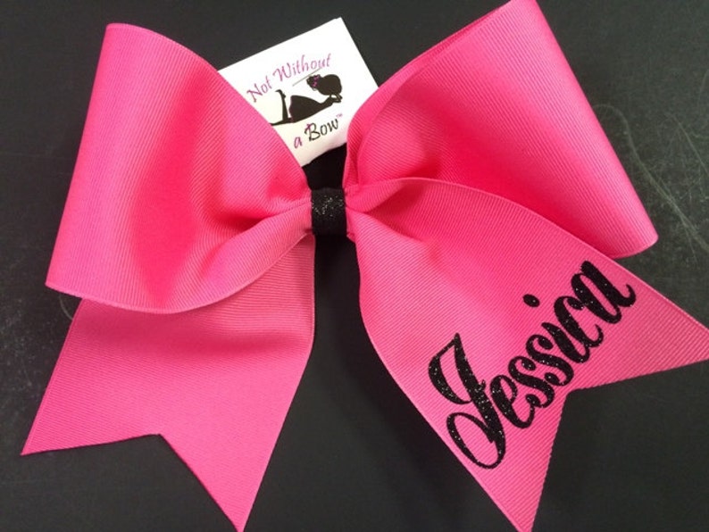 Name Cheer Bow Personalized Cheer Bow Custom Name Cheer | Etsy