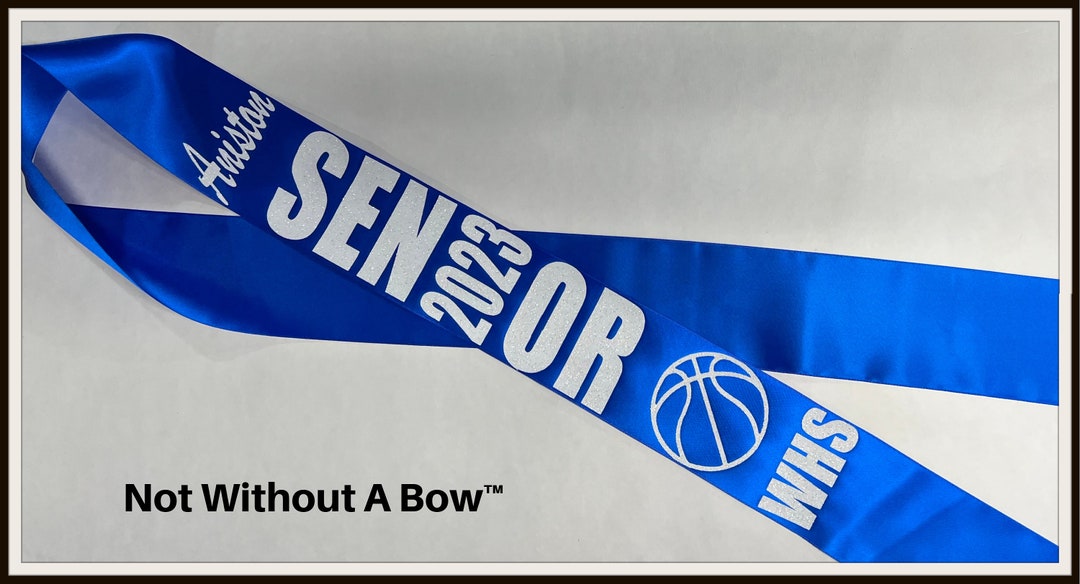 Senior Basketball Sash Senior Sash Senior Night Sash - Etsy