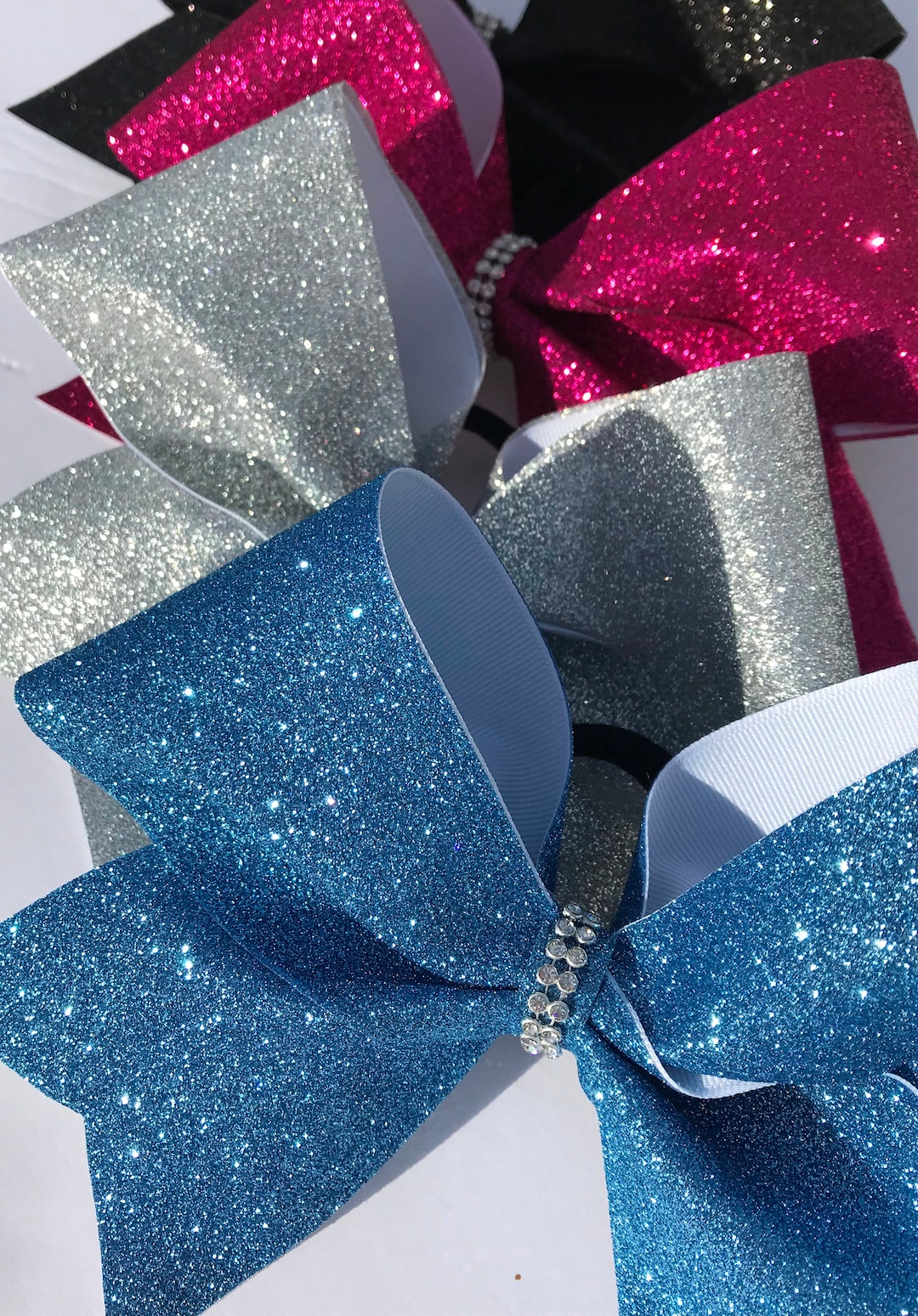 Glitter Cheer Bow / Cheer Bows | Not Without A Bow - Etsy