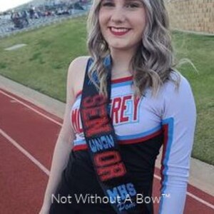 Senior Sash - Senior Night Sash - Pom Dance Cheer Sash - Wide Sash ...