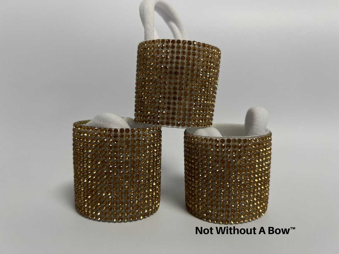 Gold Rhinestone Pony Tail Cuff, Hair Cuff, Cheer Cuff, Ltd quantity 1 ...