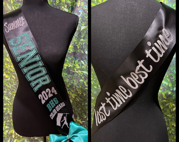 Senior Sash 2026- Senior Night Sash - Custom Senior Sash - Wide Sash ...