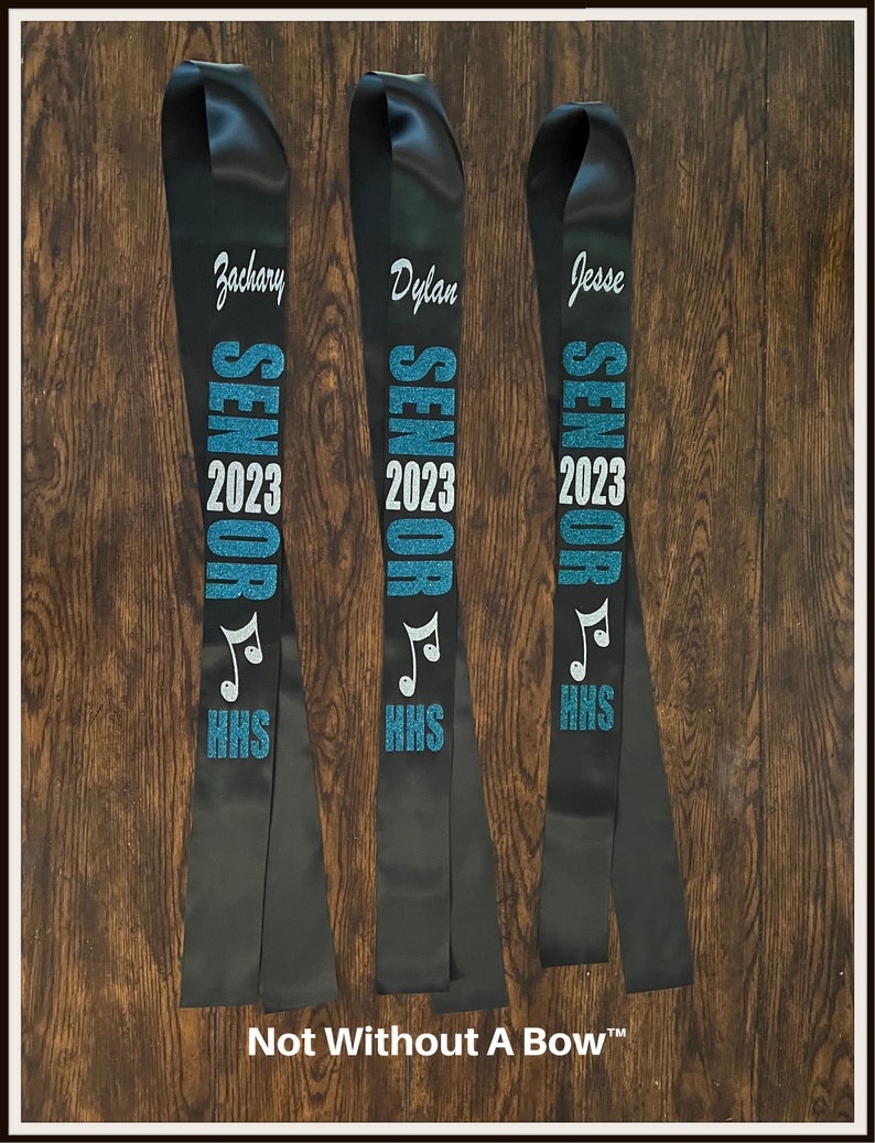 Music Senior Sash - Band Senior Sash - Chorus Senior Sash - Customize ...
