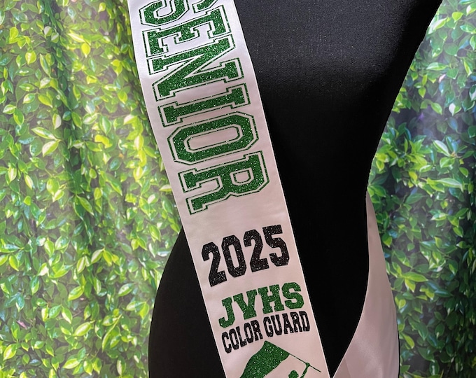 Color Guard Senior Sash - Senior Sash - Band Flags Majorette Senior ...