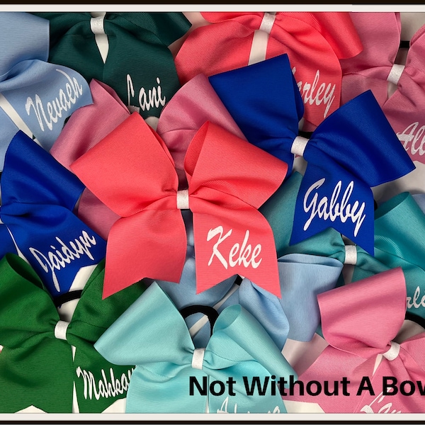 Monogram Cheer Bow - Etsy
