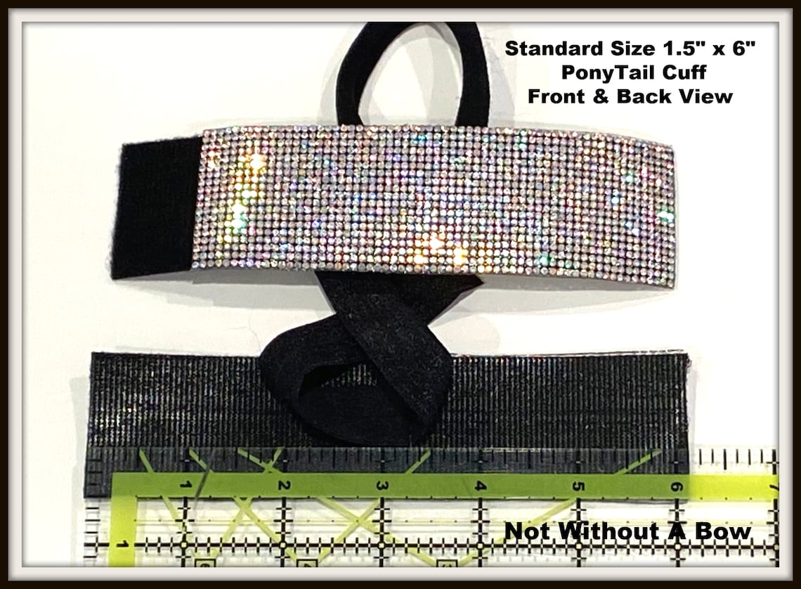 Rhinestone Ponytail Cuff Hair Cuff Cheer Cuff Full Bling - Etsy