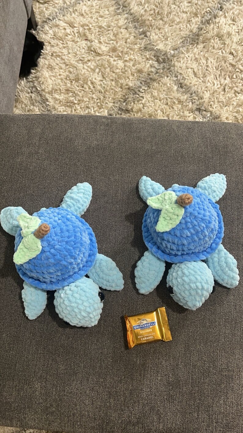 Crocheted Blueberry Sea Turtle Plushie - Etsy
