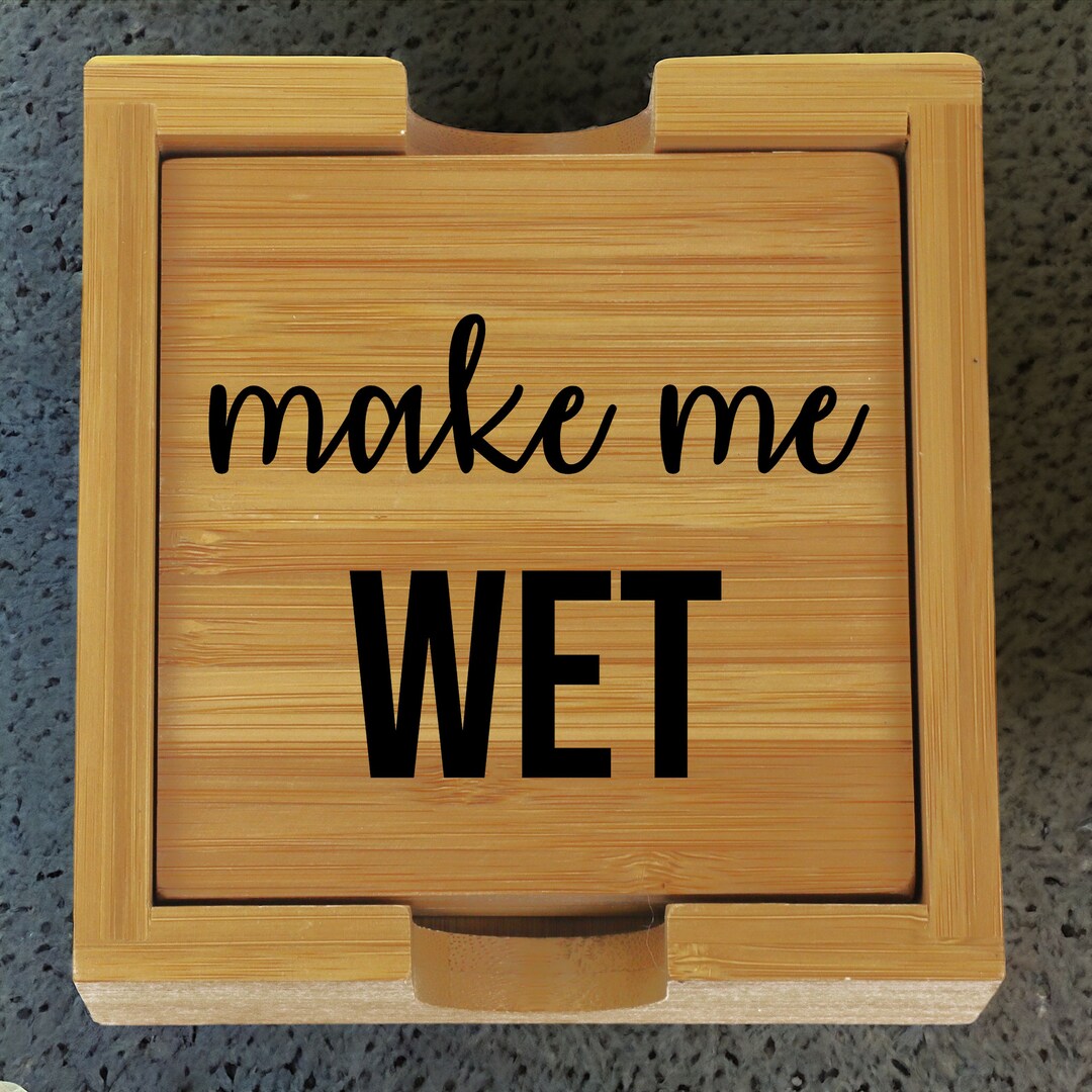 Bamboo Coaster, Coaster, Funny Coaster, Bamboo, Coaster for Table ...