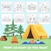 40 Camping Coloring Pages for Kids | Toddler Outdoor Adventure Activity ...