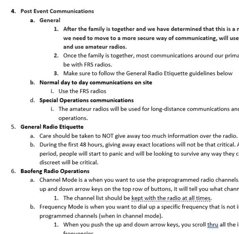 SHTF Communication Plan: Emergency Preparedness Template (digital ...