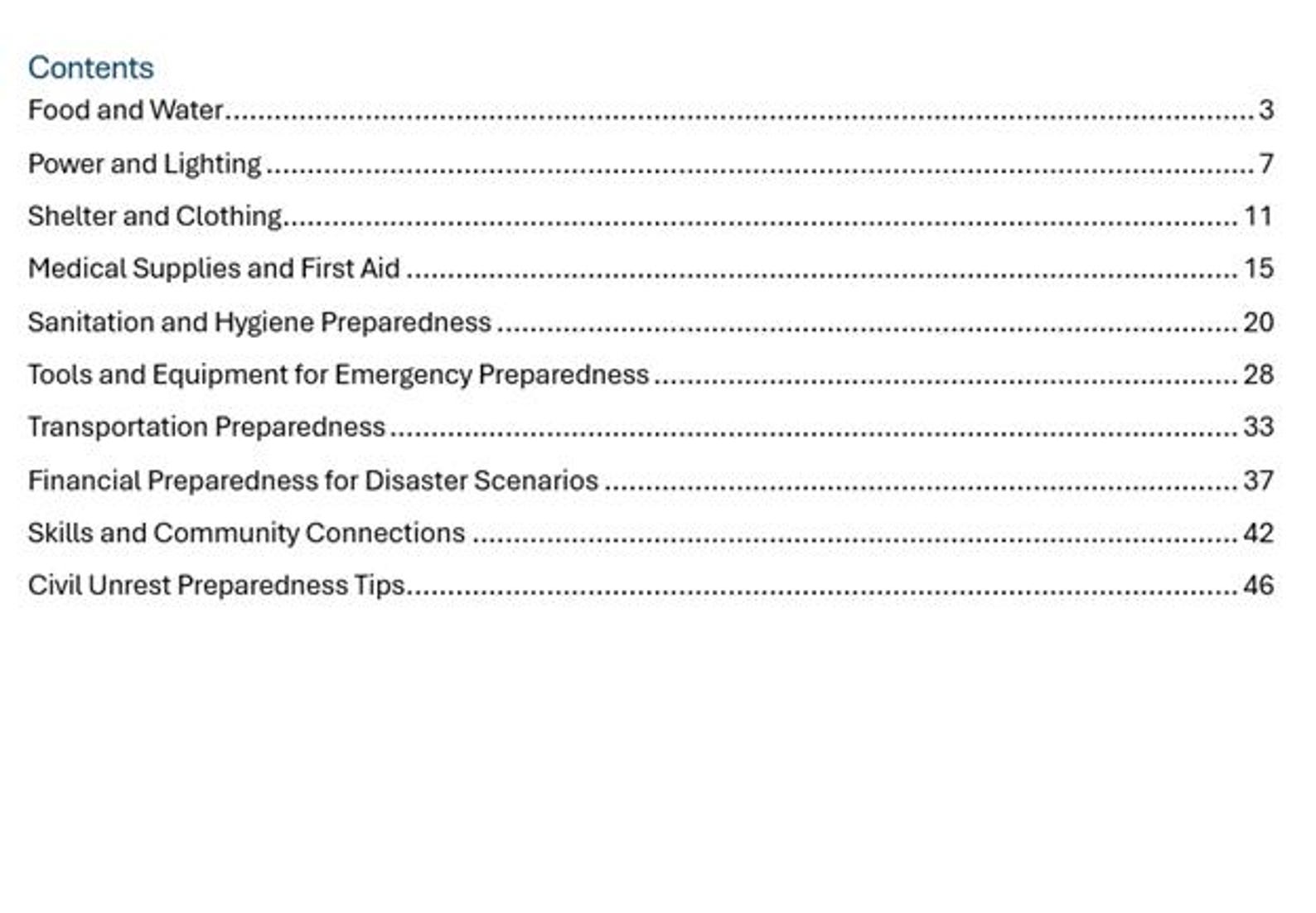 Disaster Preparedness Checklist, Comprehensive Guide, Emergency ...