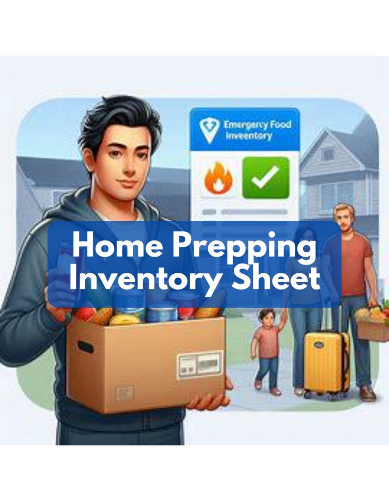 SHTF Prepping Inventory Excel Sheet: Emergency Supplies Planner ...