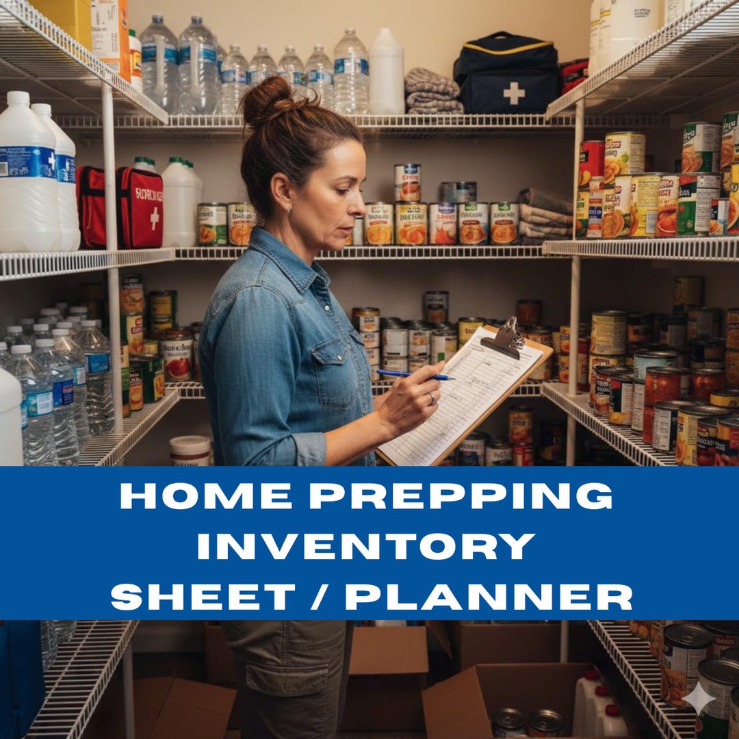 SHTF Prepping - Survival Inventory Excel & Google Sheets: Emergency ...