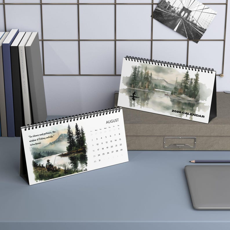 2026 Fly Fishing Quotes Desktop Calendar | Inspirational Thoughts-water ...