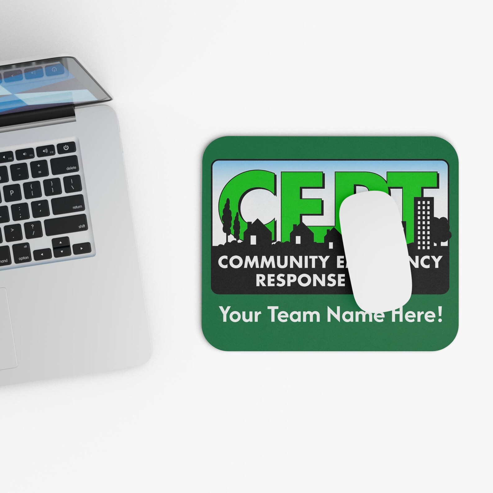 Personalized CERT Mouse Pad, CERT Logo, Emergency Response Gear, Desk ...