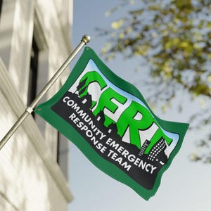 CERT Flag: Double Sided Community Emergency Response Team With Official ...