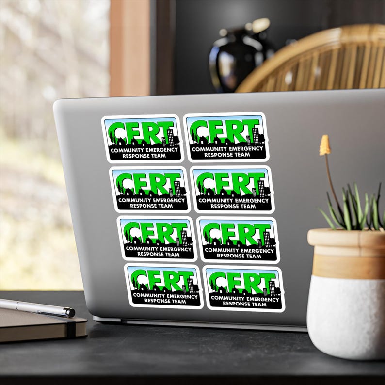 CERT Sticker Sheet: Water-resistant Vinyl Decals for First Responders ...