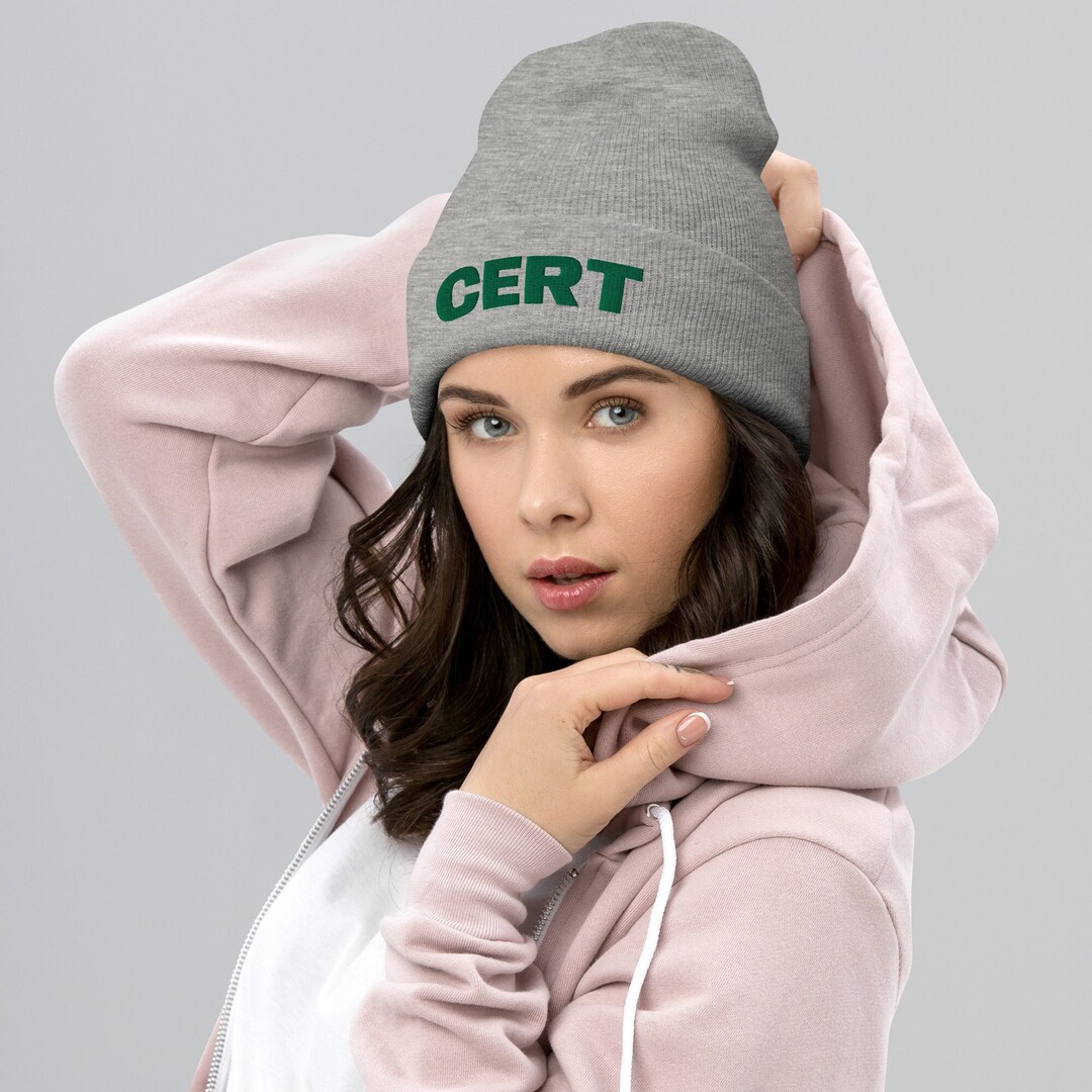 CERT Beanie, Embroidered CERT Hat, Cert Stocking Cap, Cert Winter Hat ...