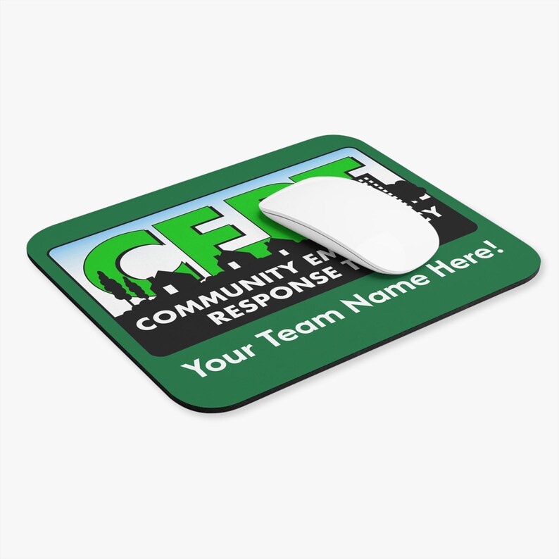Personalized CERT Mouse Pad, CERT Logo, Emergency Response Gear, Desk ...