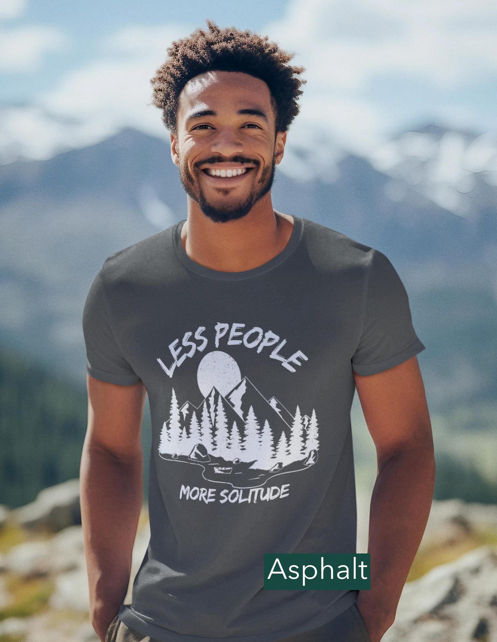Less People More Solitude Shirt: Minimalist Introvert Tee - Etsy