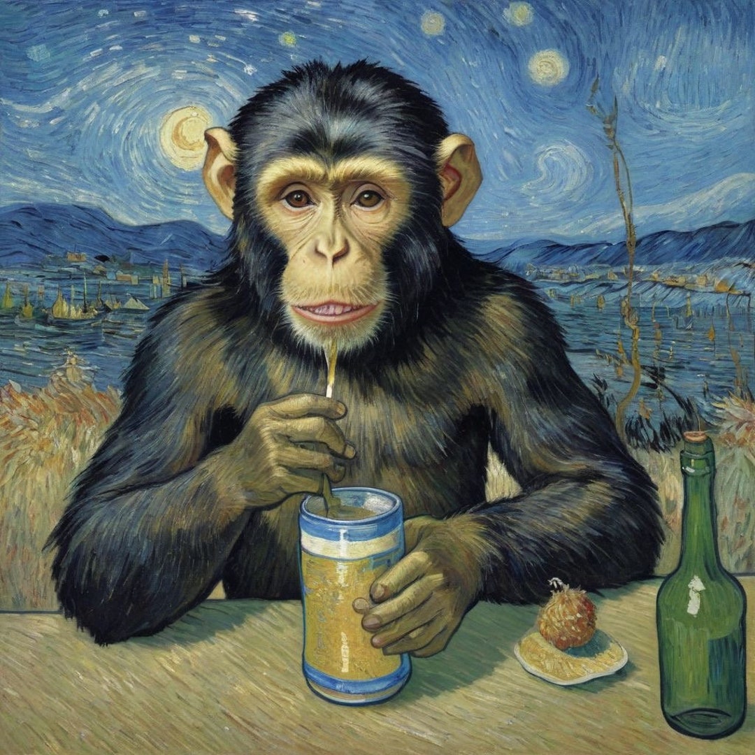 Vincent Van Goghs Whimsical Works Feature Animals Drinking Alcohol ...