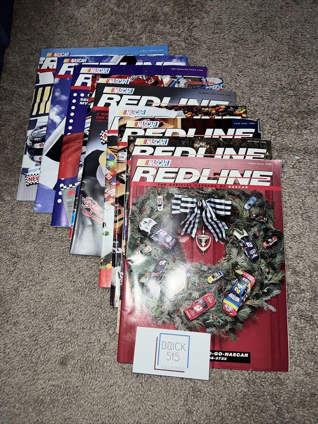 10 Vintage Lot of NASCAR Redline Collectable Catalog Magazines 1999 - Etsy