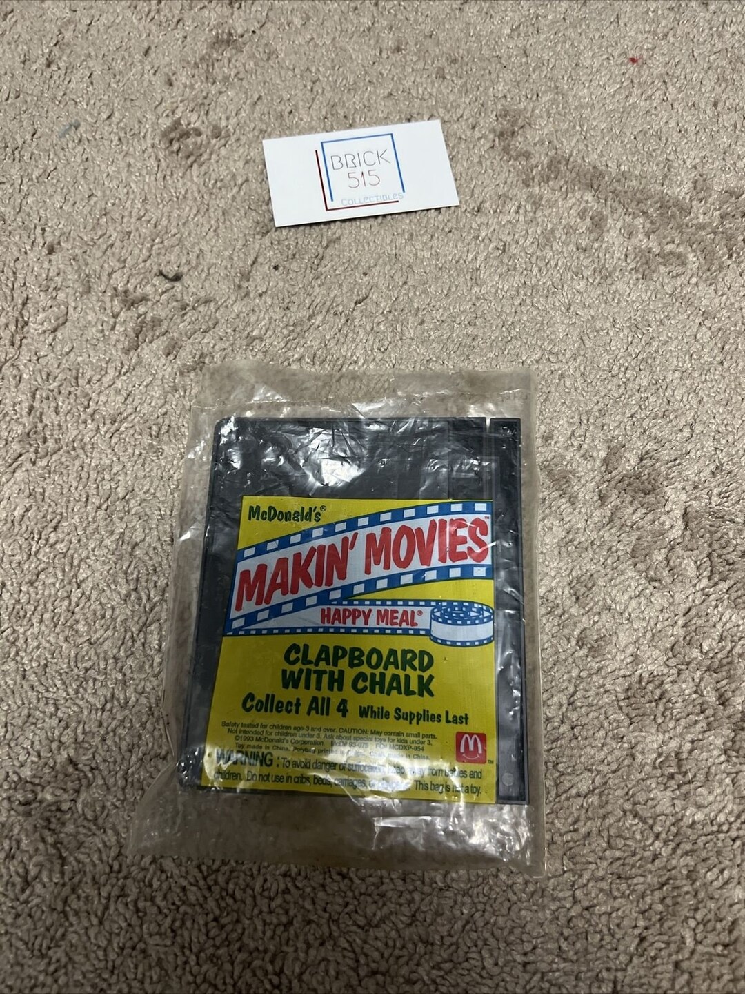 Mcdonald's Happy Meal Toy From 1993 - Makin' Movies Clapboard With ...