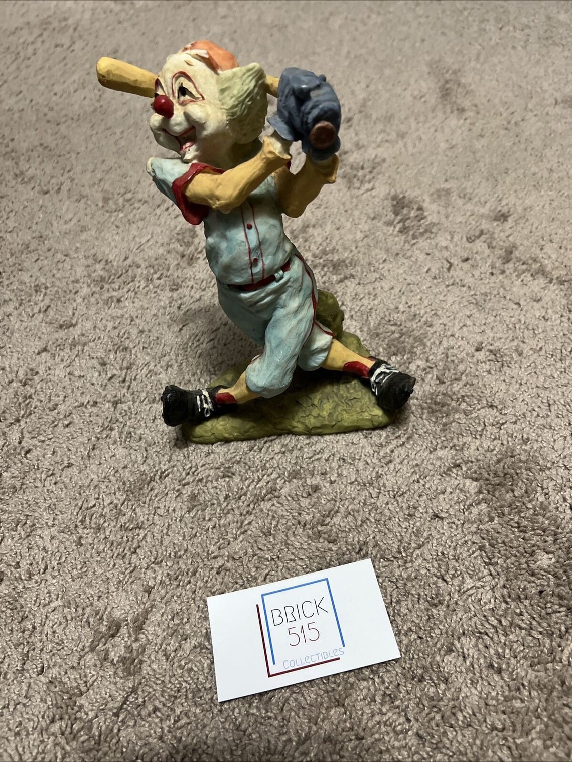 10" 1989 Clown Swinging Bat Baseball Statue Micena Collection by Price ...