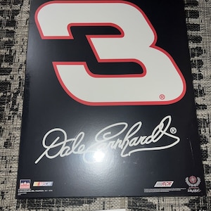 Dale Earnhardt Sr. #3 NASCAR Wood Sign Picture Plaque 16x20 Art Shoppe ...