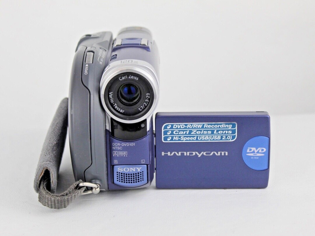 Retro Video Vintage Sony Handycam DCR-DVD101E Camcorder Tested ...