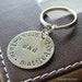 Custom Keychain - Personalized Hand Stamped Sterling Silver Key Chain ...