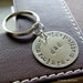 Custom Keychain Personalized Hand Stamped Sterling Silver Key Chain ...