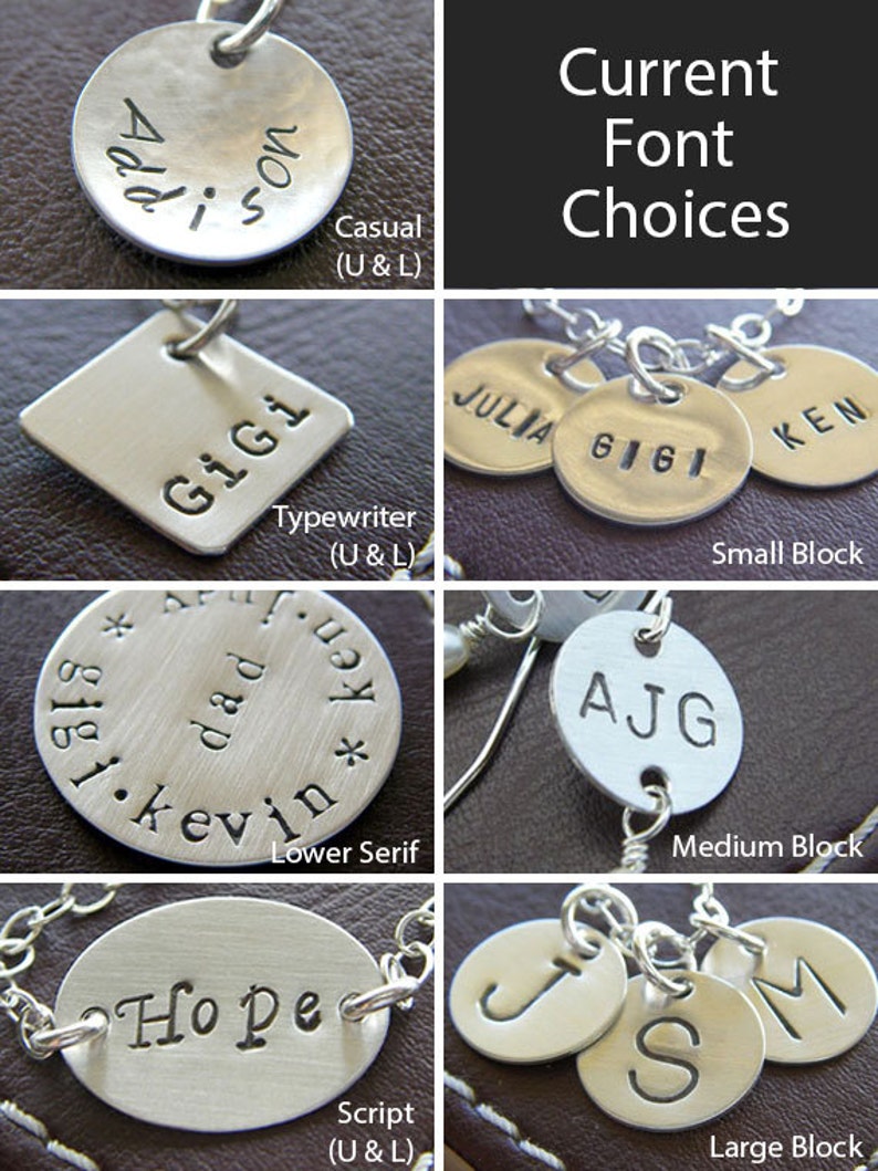 Personalized Initial Earrings Hand Stamped Sterling Silver - Etsy
