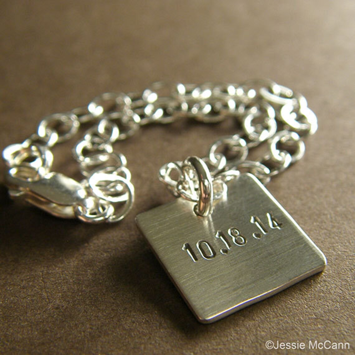 Custom Initial Bracelet - Personalized Sterling Silver Hand Stamped ...