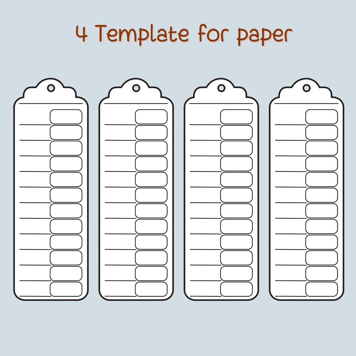 Blank Marker Swatch Cards | Printable A4 Chart (PDF) - Etsy