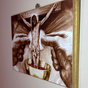 Body and Blood of Our Lord Jesus Christ Wall Picture | Eucharist | Christian Wall Hanging | Home ...