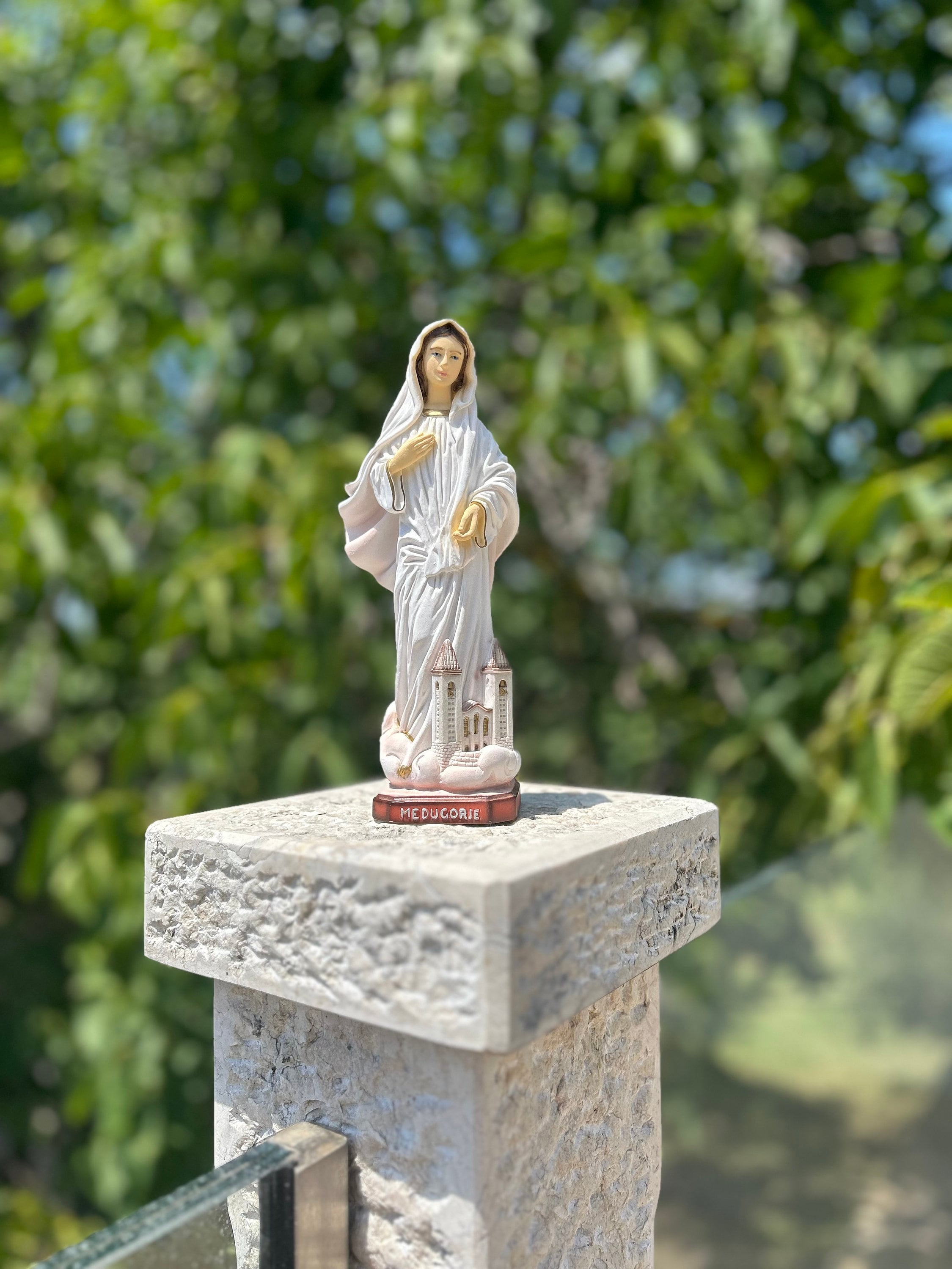 Our Lady Queen of Peace Statue With St. Jacob Church | Medjugorje ...