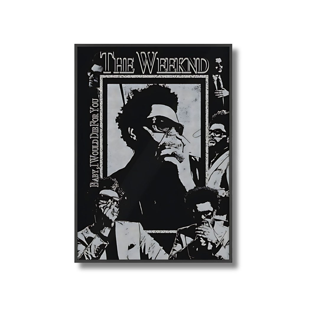 The Weeknd Poster With Frame, Aesthetic Poster for Bedroom, Affordable ...