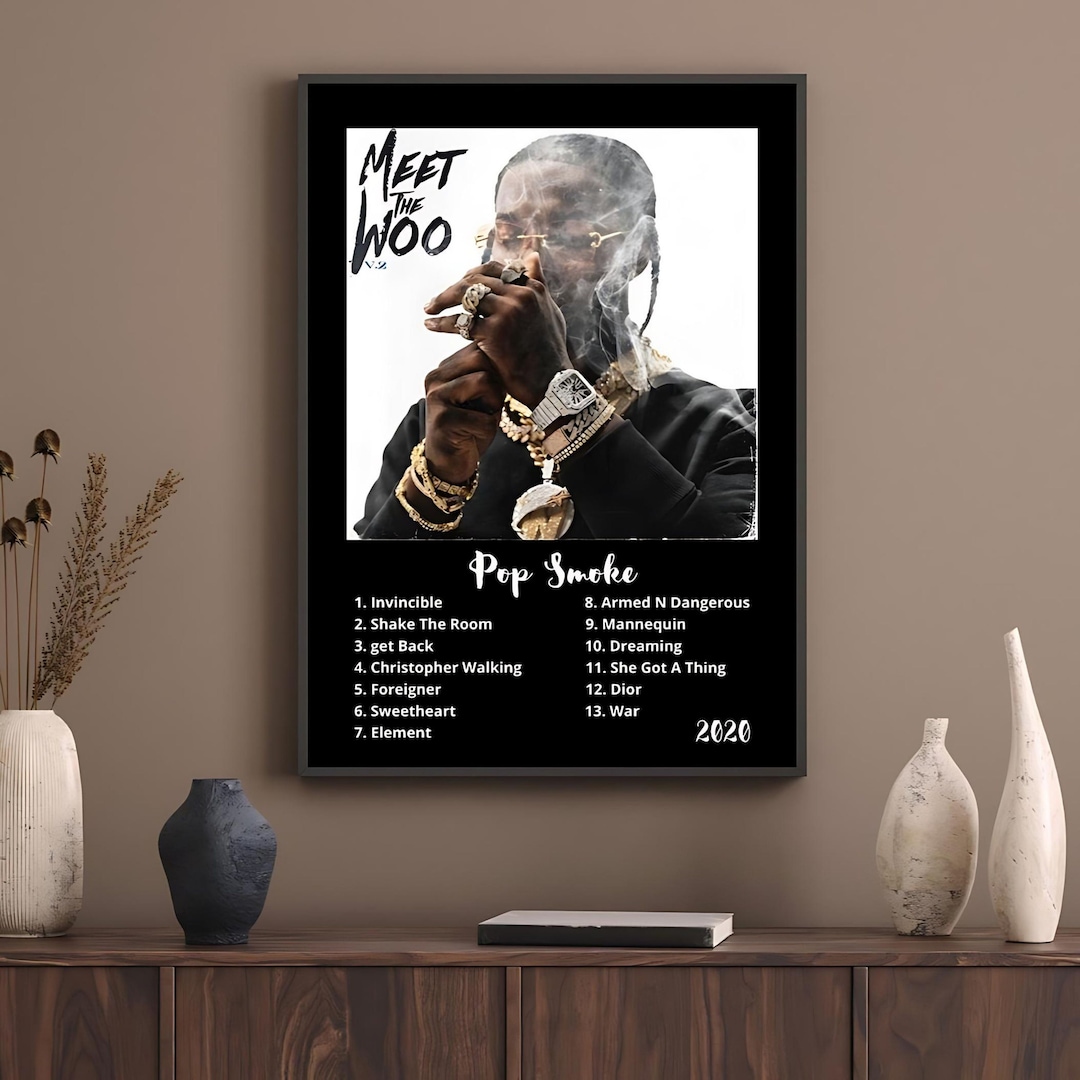 Pop Smoke Album Poster, Pop Smoke Poster, Meet the Woo Album Cover, Rap ...