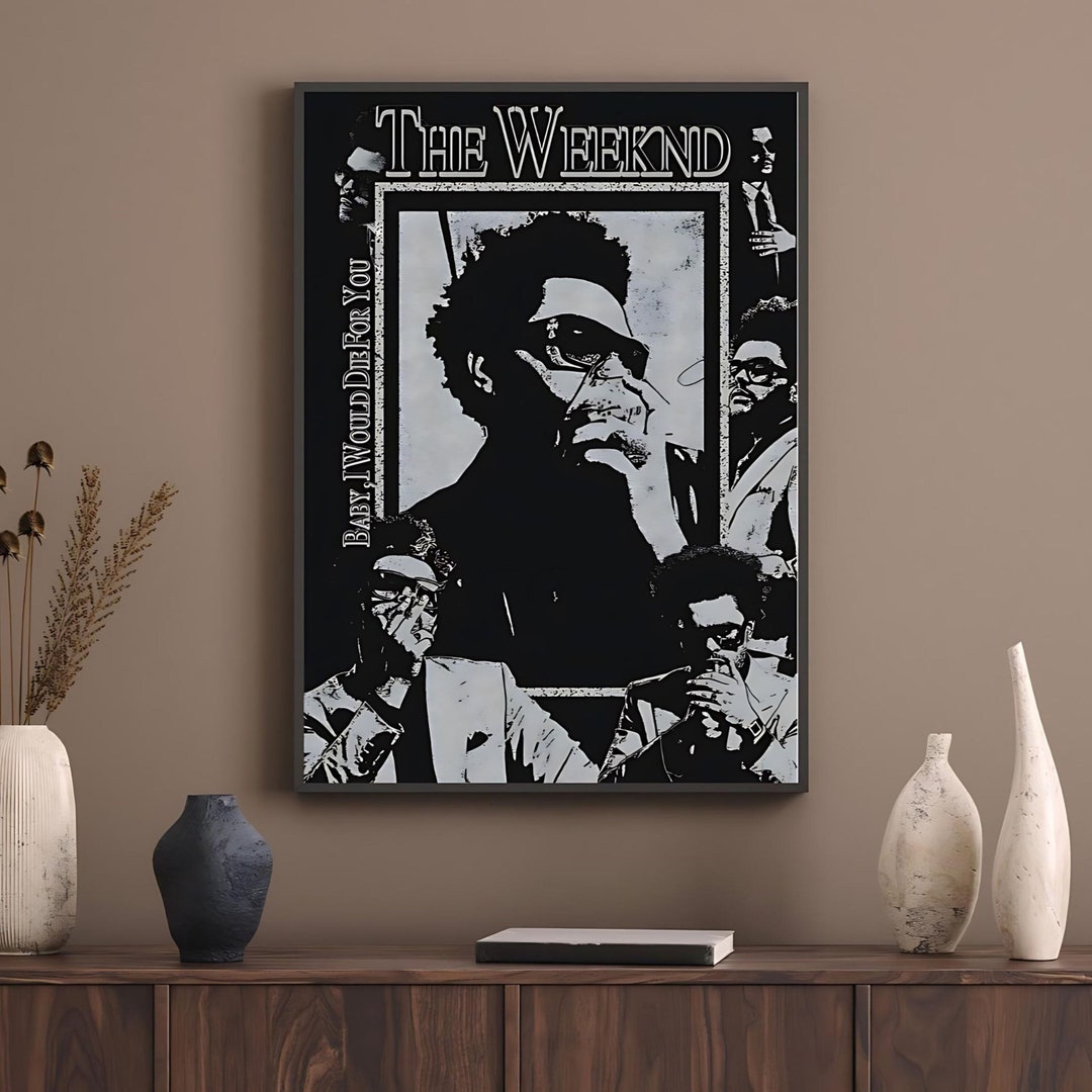 The Weeknd Poster With Frame, Aesthetic Poster, Affordable Artwork, the ...
