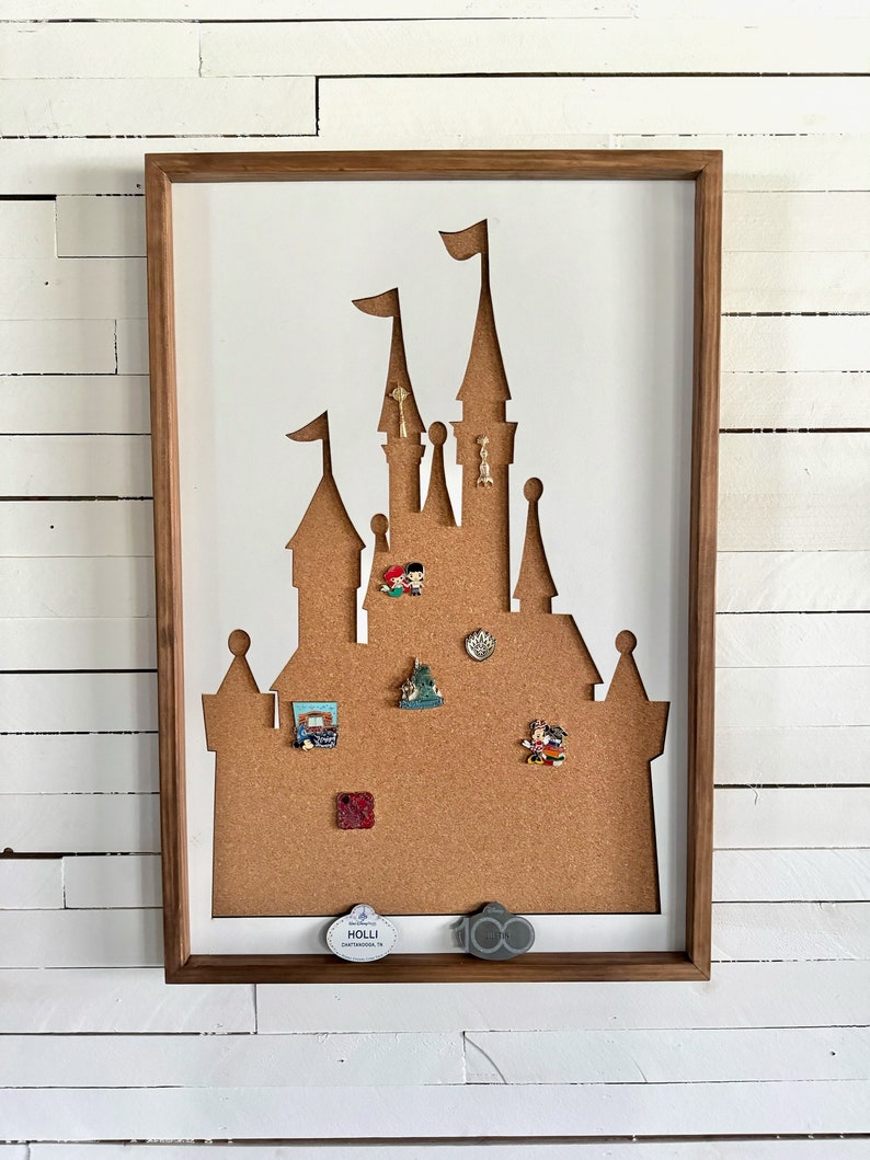 Pin Board With Theme Park Icon Cutout Small Magic Kingdom Epcot Animal ...