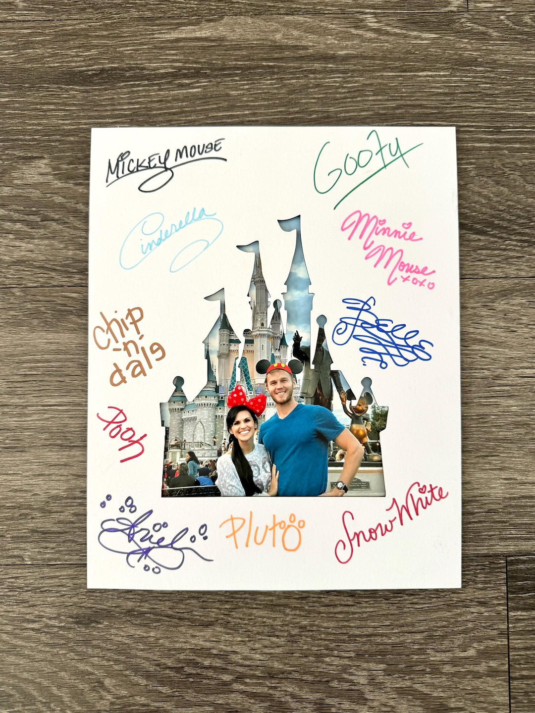 Autograph Photo Mats | Theme Park Icons | Character Signature Mats ...