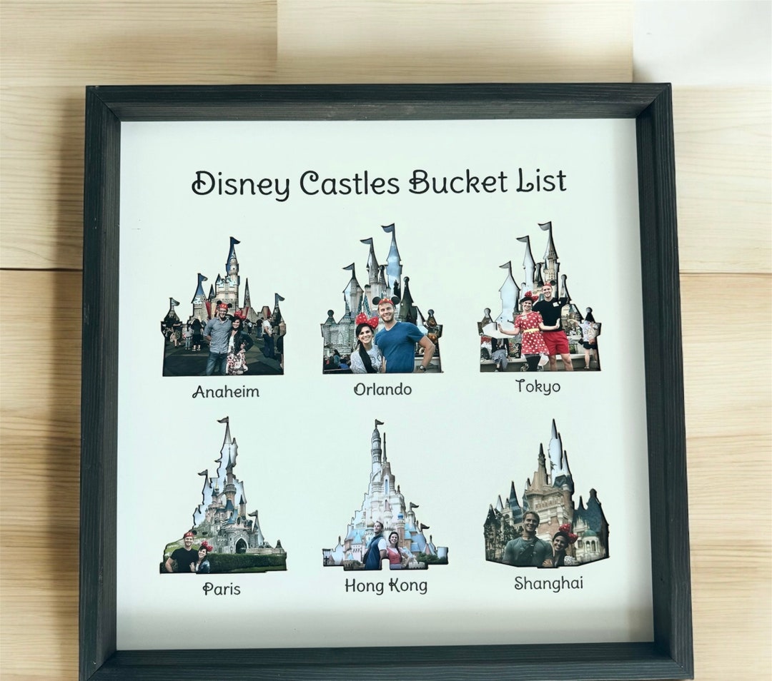 Bucket List - Castles| Photo Frame | Fan Gift Wall Art | Orlando ...
