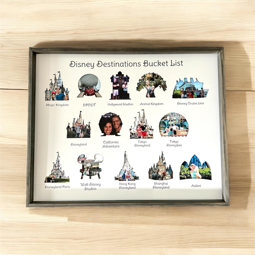 Bucket List - Destinations | Photo Frame | Icon Castle | Fan Gift ...