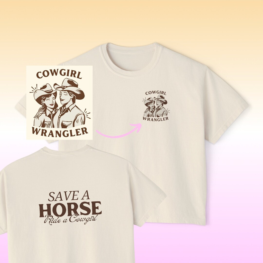 Cowgirl Wrangler Baby Tee | Subtle LGBT Pride Shirt, Gift for ...